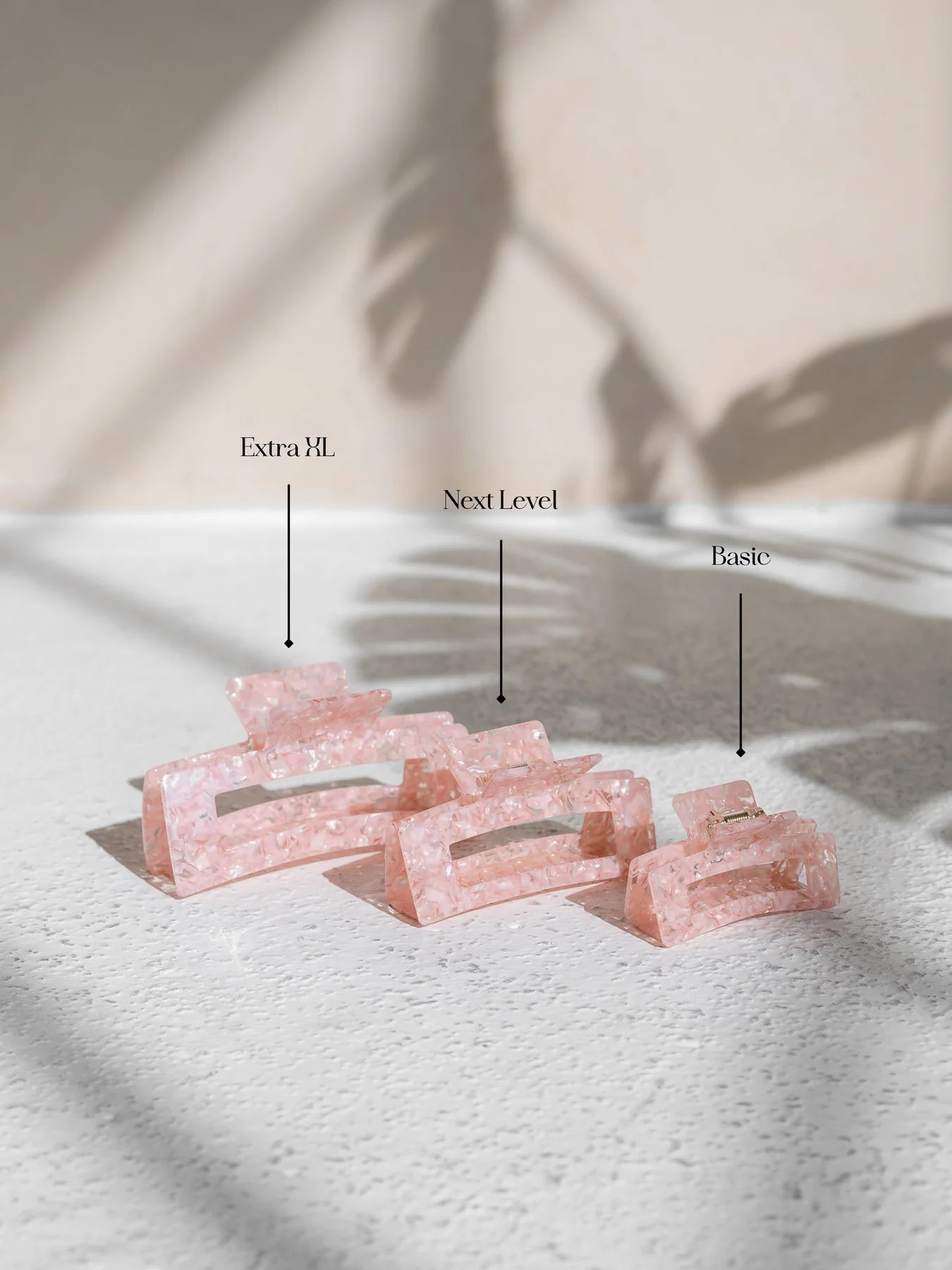 Flirty Pineapple Rose Quartz Claw Clip | Claw Clips at Curl Warehouse